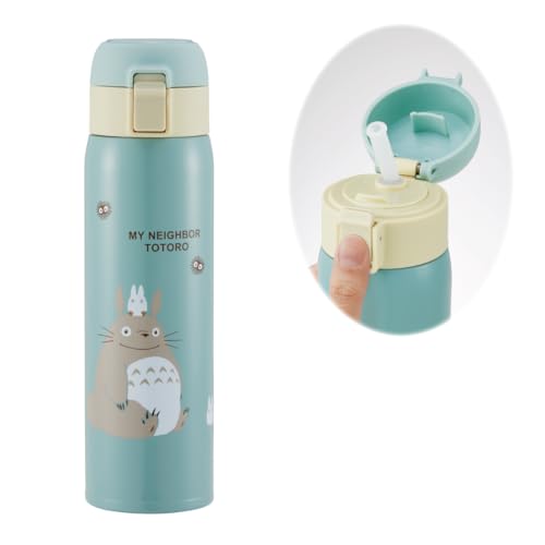 となりのトトロ/350 ml/STOT3ST-A・パッケージ個数:1・容量:350ml/サイズ:直径6.5×高さ18.5cm/原産国:中国/材質:内びん・本体=ステンレス鋼・マスクをしたままでも飲みやすいストロー付きマグボトル・ウォーキング...