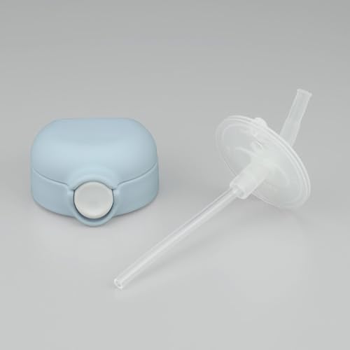 パステルブルー/-/4562344397964・サーモス まほうびんのベビーストローマグ FJTシリーズ専用のストローキャップユニット・適用品番:FJT-250DS P-B・部品内容:フタ、キャップ本体、飲み口、ストロー・生産国:フィリピン...