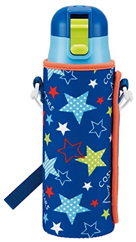 直飲み星/470 ml/KSDC4-A・パッケージ個数:1・サイズ:ボトル=直径6.7×高さ22.6cm ボトルカバー=直径6.7×高さ18.5cm・素材・材質:ボトル=内びん・口がね/ステンレス鋼 胴部/ステンレス鋼(br)キャップ/飽和...