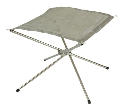 シルバー/-/AMH-1579・PatternName:メッシュ焚火台・パッケージ個数:1・サイズ:約57×57×32cm・重量:約850g・脚フレーム・メッシュ・ピン:ステンレス鋼・収納袋:ポリエステル・生産国:中国コンパクトに持ち運びで...