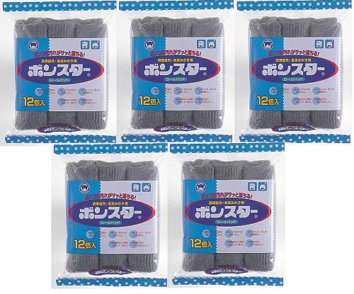 e.60個(12個×5セット)ホワイト/5cm×3.7cm×7.3cm/F-056・Style:e.60個(12個×5セット)・パッケージ個数:1・素材：鉄（スチールウール）・原産国：日本特長 ソフトで、すぐれた磨きと洗いパワー 細く、綿の...