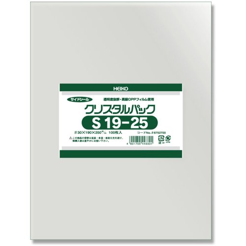 透明/19×25cm/006752700・Size:19×25cmPatternName:無地・パッケージ個数:1・透明度と強度に優れたポリプロピレン製の「クリスタルパック」。・たっぷり使える大容量タイプ。・【サイズ】幅190×高さ250m...