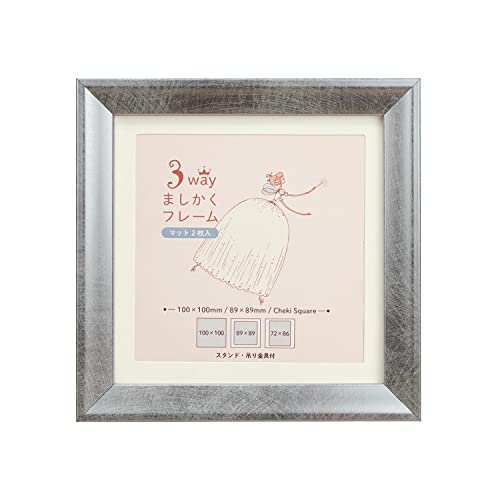 軽量シンプルシルバー/10角/3SQFR-10SL・Color:シルバーSize:10角Style:軽量シンプル・パッケージ個数:1・本体：樹脂製　面材：樹脂・外寸： 119×119mm×15mm、内寸： 100×100mm、窓寸： 93×...