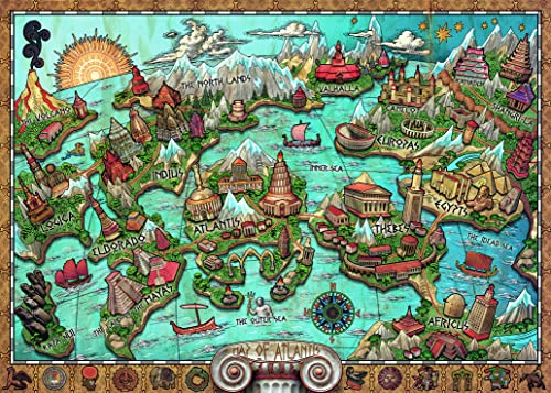 その他伝説のアトランティス 17242 9/1000ピース/17242 9・Style:その他Size:1000ピースColor:伝説のアトランティス 17242 9・完成サイズ：70x50cm・【心地良いフィット感】ラベンスバーガーのジグ...