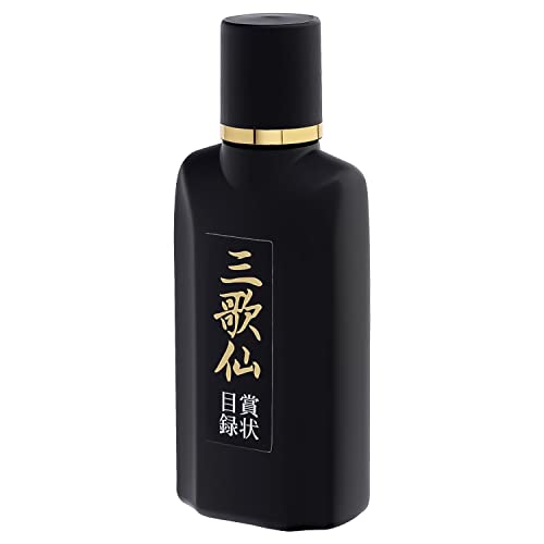 賞状・目録用墨液/50ml/11820・パッケージ個数:1・【三歌仙】 高級固形墨と同じ植物性油煙を原料として、小筆に適した書きやすいよう開発された液体墨・【墨色】 厚み、深みのある紫紺系の色調・【種類】 純植物性油煙墨 ／ 合成糊使用・【...
