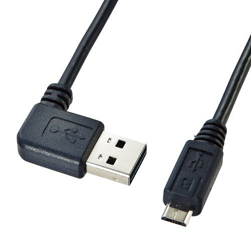 ブラック/1m/KU-RMCBL1・Size:1mColor:ブラック・パッケージ個数:1・USB Aコネクタのパソコンと、マイクロUSBコネクタ(マイクロB・マイクロAB)メスを持つスマートフォン・タブレット・USB機器を接続するケーブル...