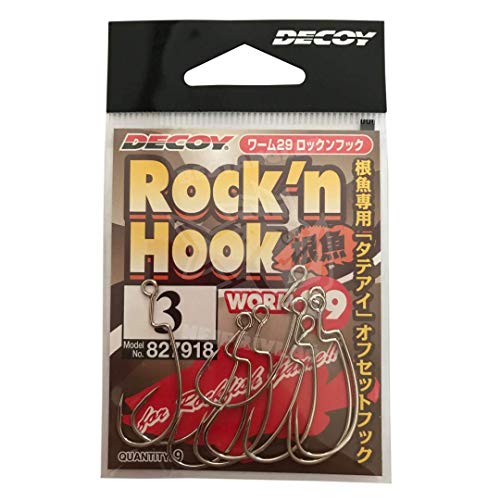 ロックンフックW NICKEL/#3/Worm29・Color:W NICKELSize:#3・入数:9個入り・フックサイズ:#3ワイド「タテアイ」フックでロックフィッシュゲームが変わるスプリットリング＆ダウンショットシンカー等を直接続でき...