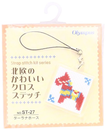 おしゃれかわいいホワイト/-/ST-27・対象性別 :男女共用おしゃれでかわいい北欧テイストのクロスステッチししゅうキットです。 [セット内容]25番ししゅう糸、No.3900布 (アイーダ) 白、ストラップ、アクリルケース、台紙、クロス針...