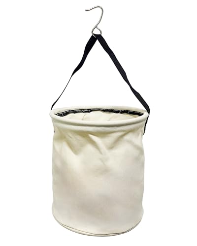 電工バケツ 白帆布 25cm WM-C32アイボリー/Φ250×H250mm/WM-C32・Style:電工バケツ 白帆布 25cm WM-C32・パッケージ個数:1・用途:工具や材料の収納や持ち運ぶ際に・サイズ(約):Φ250×H250m...