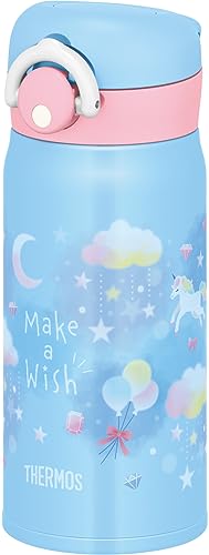 スカイブルー/350 ml/JNR-353G SKY・Color:スカイブルーSize:350 ml・パッケージ個数:1・ワンタッチ・オープンで片手でも扱いやすいケータイマグ。丸みのあるフォルムが特徴・素材・材質:内びん:ステンレス鋼 / ...