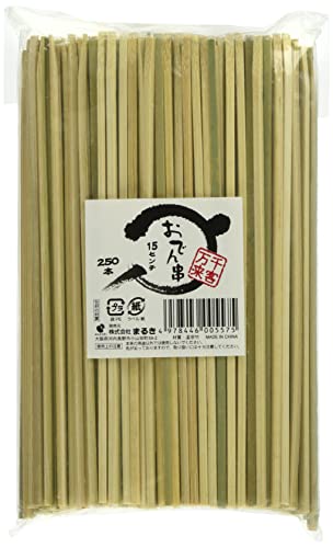 -/15cm/-・パッケージ個数:1・1本のサイズ:長さ 約15cm 太さ2.7mm・1本の重量:約1g・材質:天然竹・原産国:中国より ●業務用にお使いになれる250本入り ●断面が2.7mmの四角なのでおでんの串に適している ●イベント...