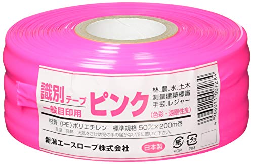 ピンク/-/-・パッケージ個数:1・用途:林、農、水、土木、測量、建築、標識、手芸、レジャー等・巾:50mm・重量:500g・長さ:200m・カラー:ピンク林、農、水、土木、測量、建築、標識、手芸、レジャー等に。