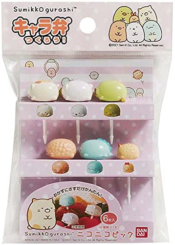 ニコニコ ピック 6本入-/-/2532611・Style:ニコニコ ピック 6本入・パッケージ個数:1・●サイズ：ピック部分の長さ（約）＝2.8cm●素材・材質：ABS樹脂●耐熱温度：70℃●入数：6本入(6種類×1本)おかずにさすだけか...