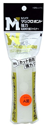 A面白/25mmx1m/tr-3666247・Color:白Style:A面・パッケージ個数:1・サイズ:幅25mmX長さ1m・色:白・面:かたい(A面)商品紹介 カット自在 強力のり付タイプ 粘着剤付面ファスナー プラスチック製品(PP・...