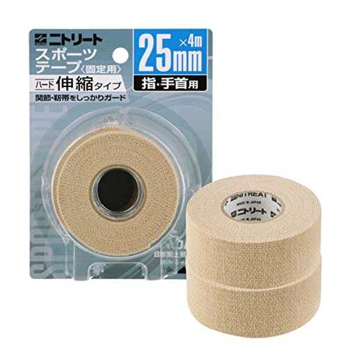 幅25mm×長さ4m [2巻入]ベージュ/25mm×4m(2巻入り)/EB-25BP・Style:幅25mm×長さ4m [2巻入]・パッケージ個数:1・幅:25mm・長さ:4m(2巻入り)・入数:2巻入・部位:指・首用・基材:綿JAAF日本...