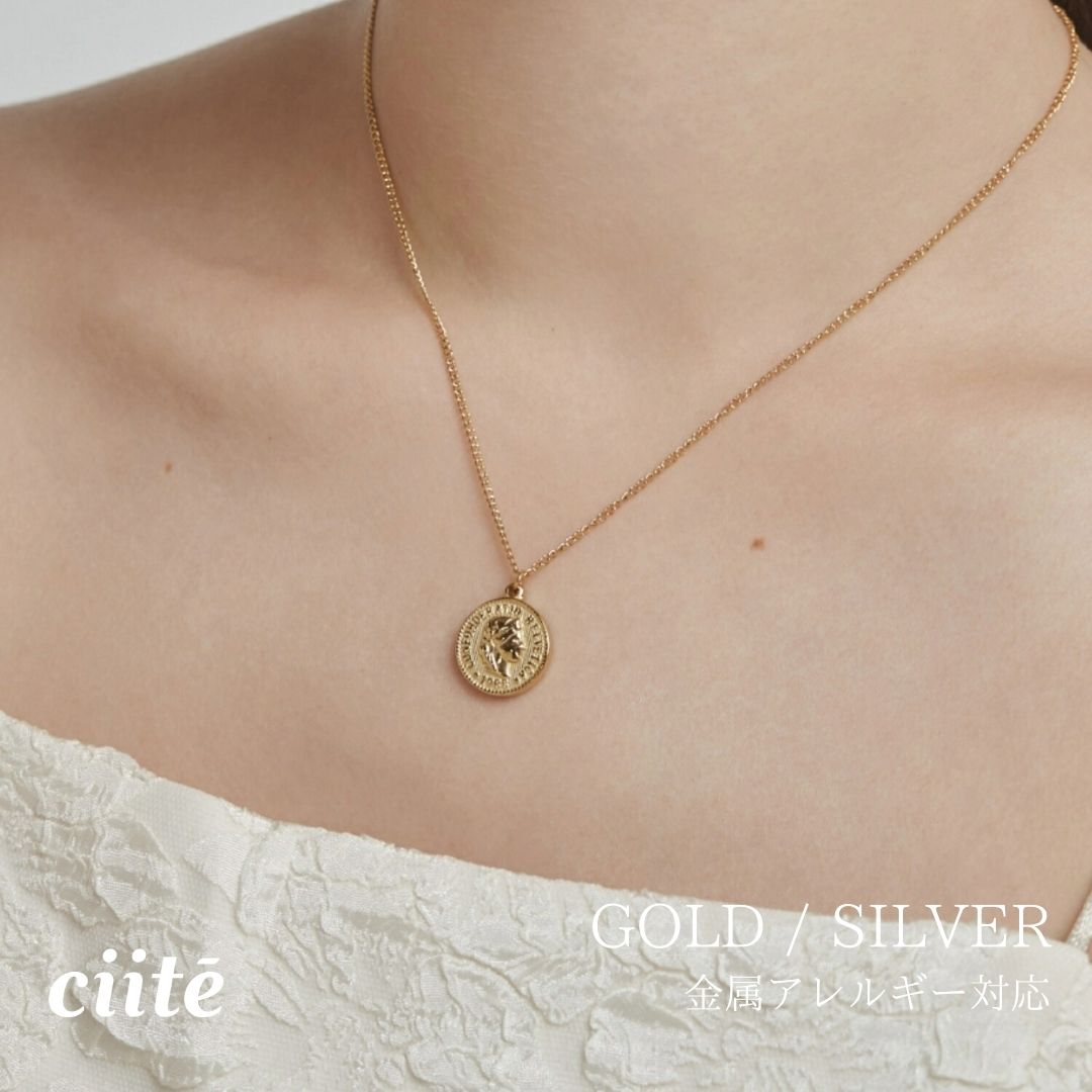 ▼ ゴールド▼ シルバー 商品名 【 金属アレルギー対応 】 コインネックレス サージカルステンレス 素材 サージカルステンレス サイズ 長さ：40.5cm - 46.7cm、トップ：直径1.5cm 備考 【金属アレルギー対応 サージカルス...