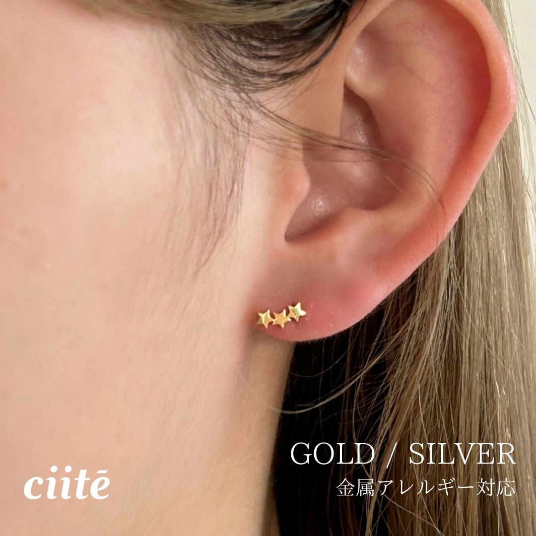 ▼ ゴールド▼ シルバー 商品名 【 金属アレルギー対応 】 スターピアス サージカルステンレス 素材 サージカルステンレス サイズ トップ：0.9cm×0.3cm 備考 【金属アレルギー対応 サージカルステンレス】1. 医療用メスにも使用...