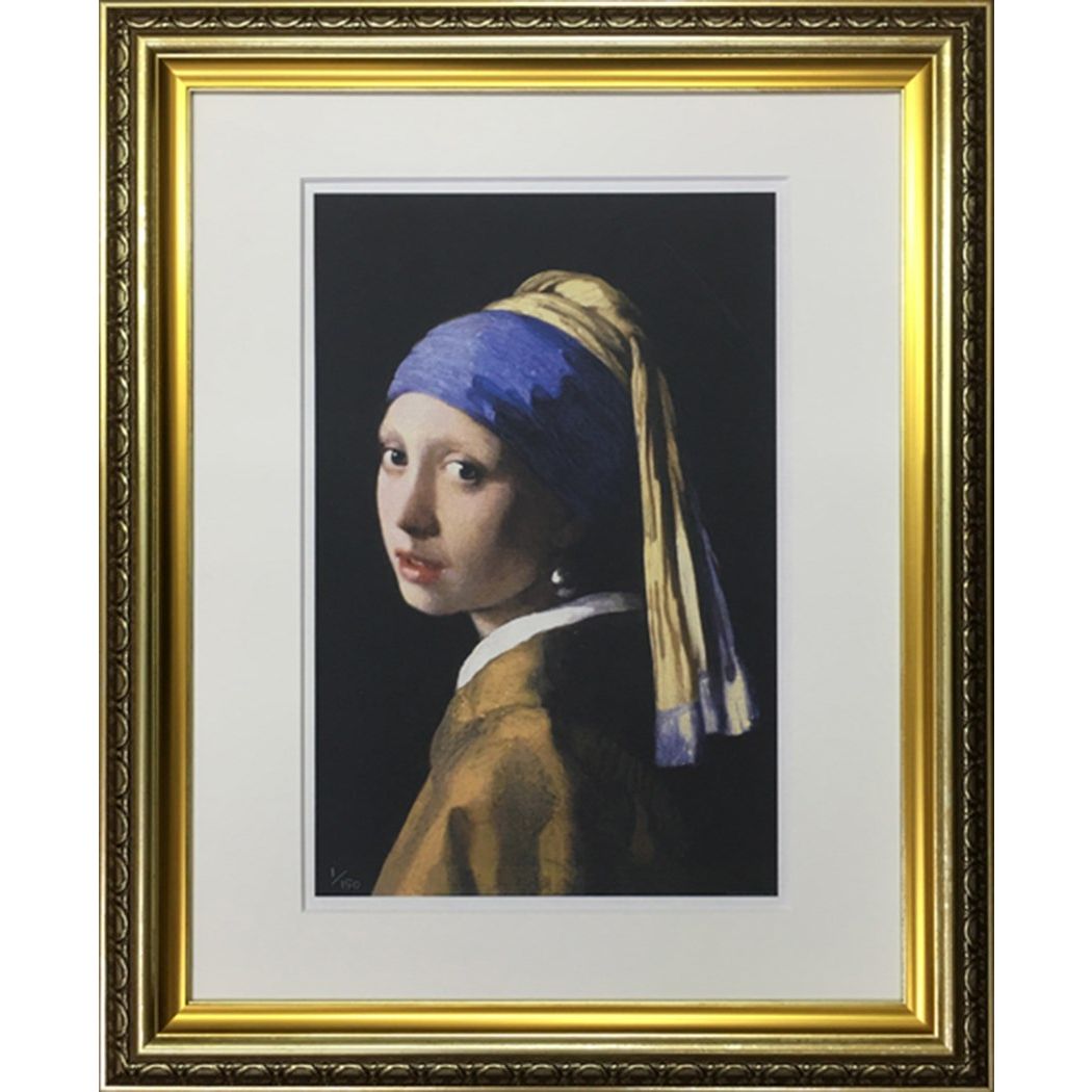 ヨハネス・フェルメール 名画 Famous Artist Seriese フェルメール 真珠の耳飾りの少女 　 美工社 49×59.5×2.5cm 額装品 ギフト 装飾インテリア通販 【取寄品】 【送料無料】シネマコレクション名画を飾ってお...