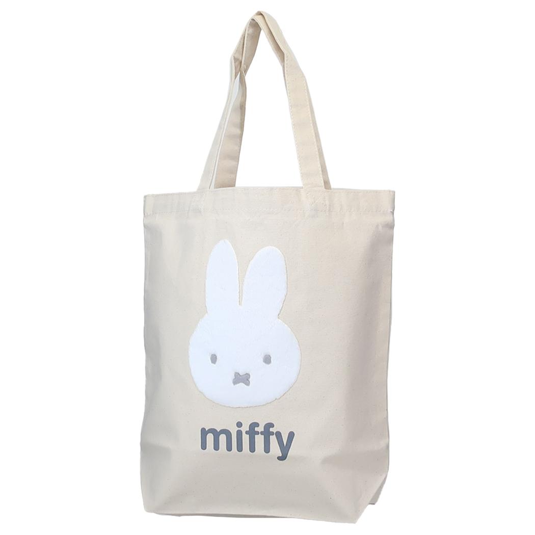 ミッフィー トートバッグ カオ ディックブルーナ ワタナベ 手提げかばん 絵本キャラクター グッズ メール便可 あす楽 シネマコレクション大判の雑誌も入る大きめサイズで通学や通勤のサブバッグにかわいい/肩掛け/鞄/カジュアル/お出かけ/うさ...