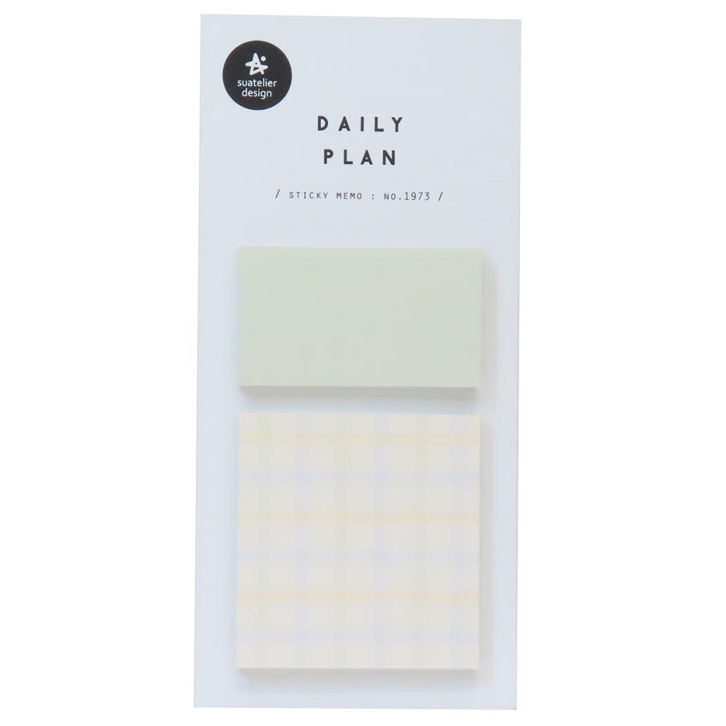スワテリエ 付箋 ふせん daily plan 59 S＆C シンプル 文具 付せん かわいい グッズ メール便可 あす楽 シネマコレクションシンプルで使いやすい付箋パステルカラー/可愛い 付箋/メッセージ/目印/メモステッカーで人気の[ス...