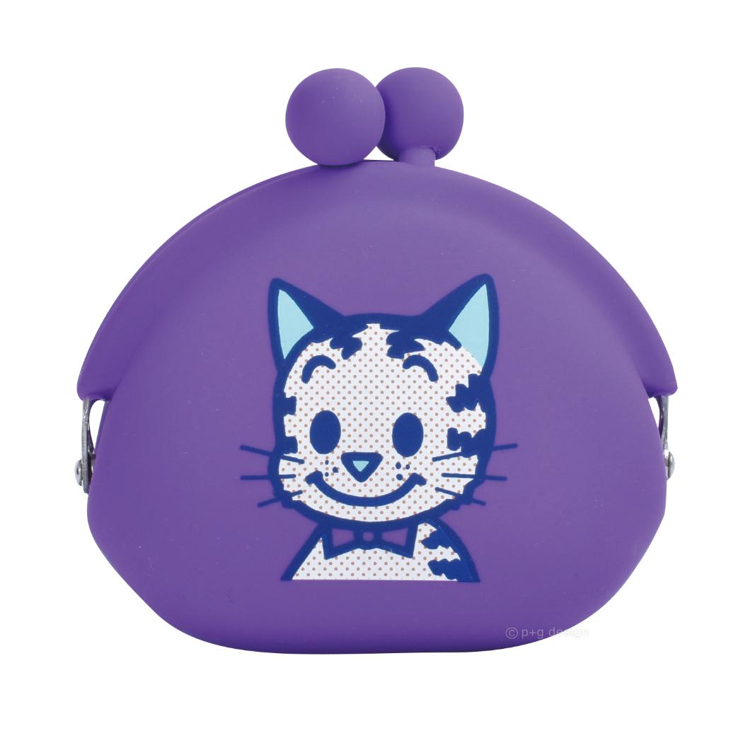 オサムグッズ コインケース POCHI ポチ キャット パープル Osamu Goods ピージーデザイン シリコンがまぐち 小銭入れ キャラクター グッズ あす楽 シネマコレクションシリコン素材の良さを活かした、ユニークな触感が楽しいお菓...