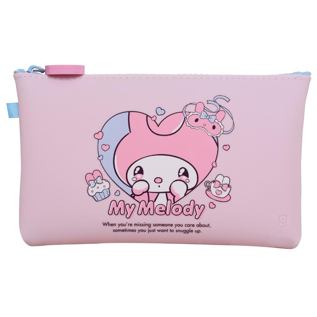 マイメロディ コスメポーチ NUU ヌウ 甘えんぼナミダ サンリオ ピージーデザイン シリコンポーチ 小物入れ キャラクター グッズ あす楽 シネマコレクションシリコン素材の良さを活かした、ユニークな触感が楽しいコスメポーチ/バッグ 整理/...