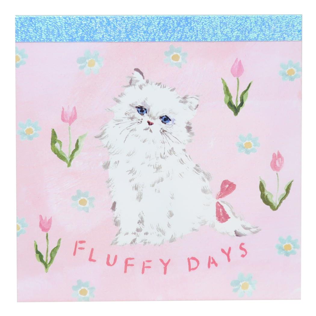 利光春華 メモ帳 メモパッド tulip cat Green Flash 新学期準備文具 おしゃれ グッズ メール便可 あす楽 シネマコレクションふんわり優しい気持ちになれるメモ帳文房具/ステーショナリー/メッセージ/伝言/かわいいイラスト...
