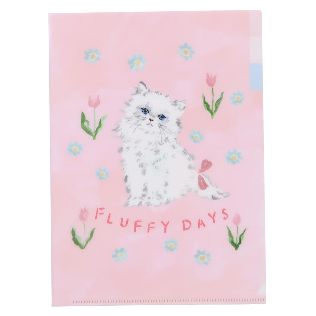 利光春華 ポケットファイル A5ポケットクリアファイル tulip cat Green Flash 新学期準備文具 おしゃれ グッズ メール便可 あす楽 シネマコレクショントレンドの小さめA5サイズポケットファイルかわいい/文房具/整理/収...