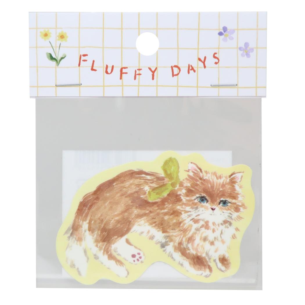 利光春華 ダイカットシール ステッカー yellow ribbon cat Green Flash デコレーション スマホデコ グッズ メール便可 あす楽 シネマコレクションスマホケースにぴったりのサイズかわいい/デコシール/デコステッカー...