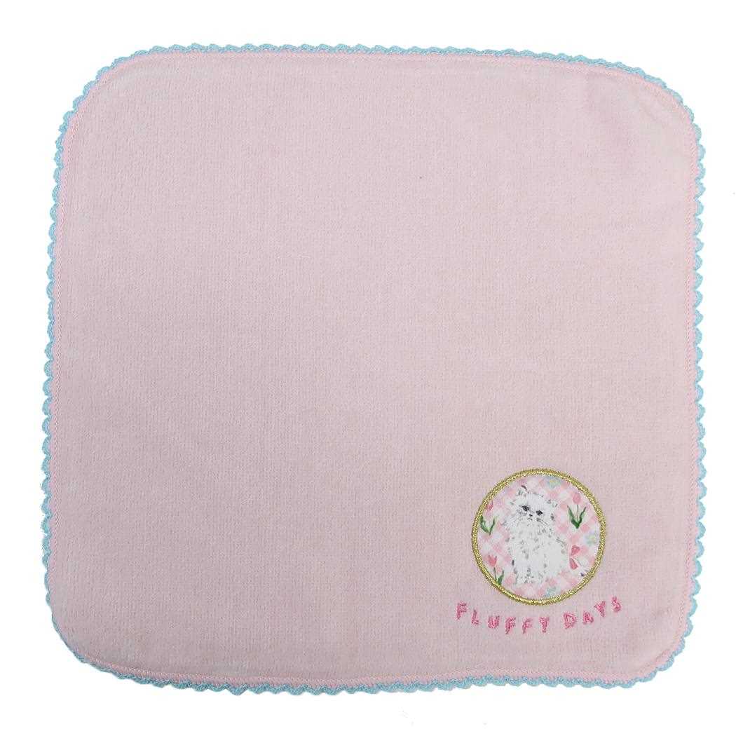 利光春華 ミニタオル タオルハンカチ tulip cat Green Flash 汗拭きタオル おしゃれ グッズ メール便可 あす楽 シネマコレクションプレゼントにも最適なタオルハンカチ可愛い/お手拭き/ギフト/贈り物/誕生日イラストレータ...