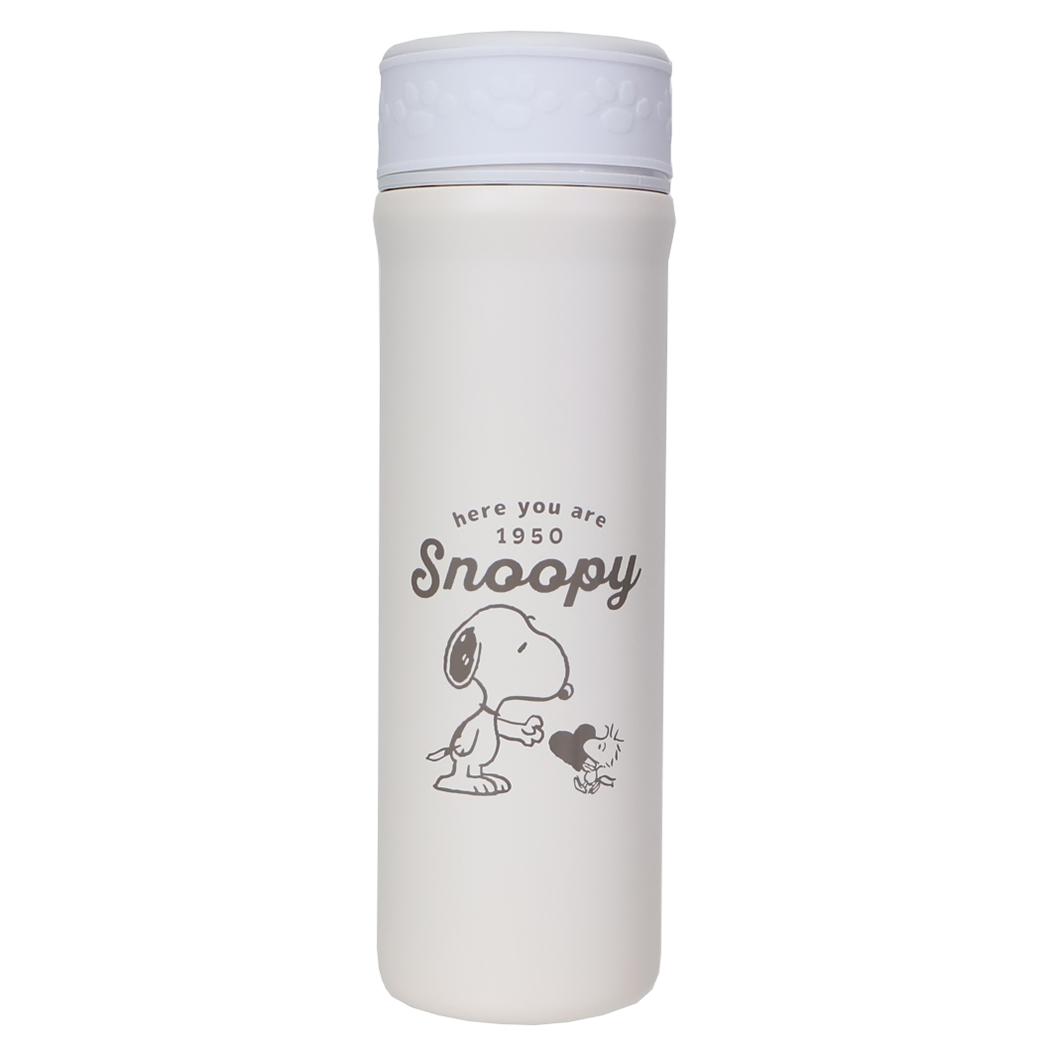 スヌーピー 保温保冷水筒 ステンレスボトル 400ml はいどうぞ ピーナッツ カミオジャパン プレゼント キャラクター グッズ あす楽 シネマコレクションスヌーピーのかわいいランチ雑貨シリーズ可愛い 水筒/マイボトル/学校/オフィス/遠足...