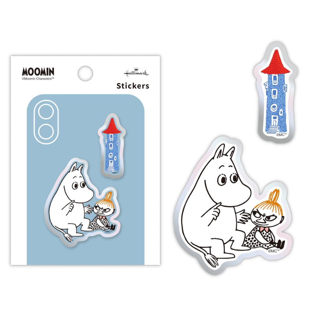 ムーミン ダイカットシール アクリル素材ステッカー MOアクリルムーミン 北欧 日本ホールマーク スマホデコ キャラクター グッズ メール便可 あす楽 シネマコレクション透明＆立体的で存在感抜群！かわいい/デコレーション/スマートフォン/プ...