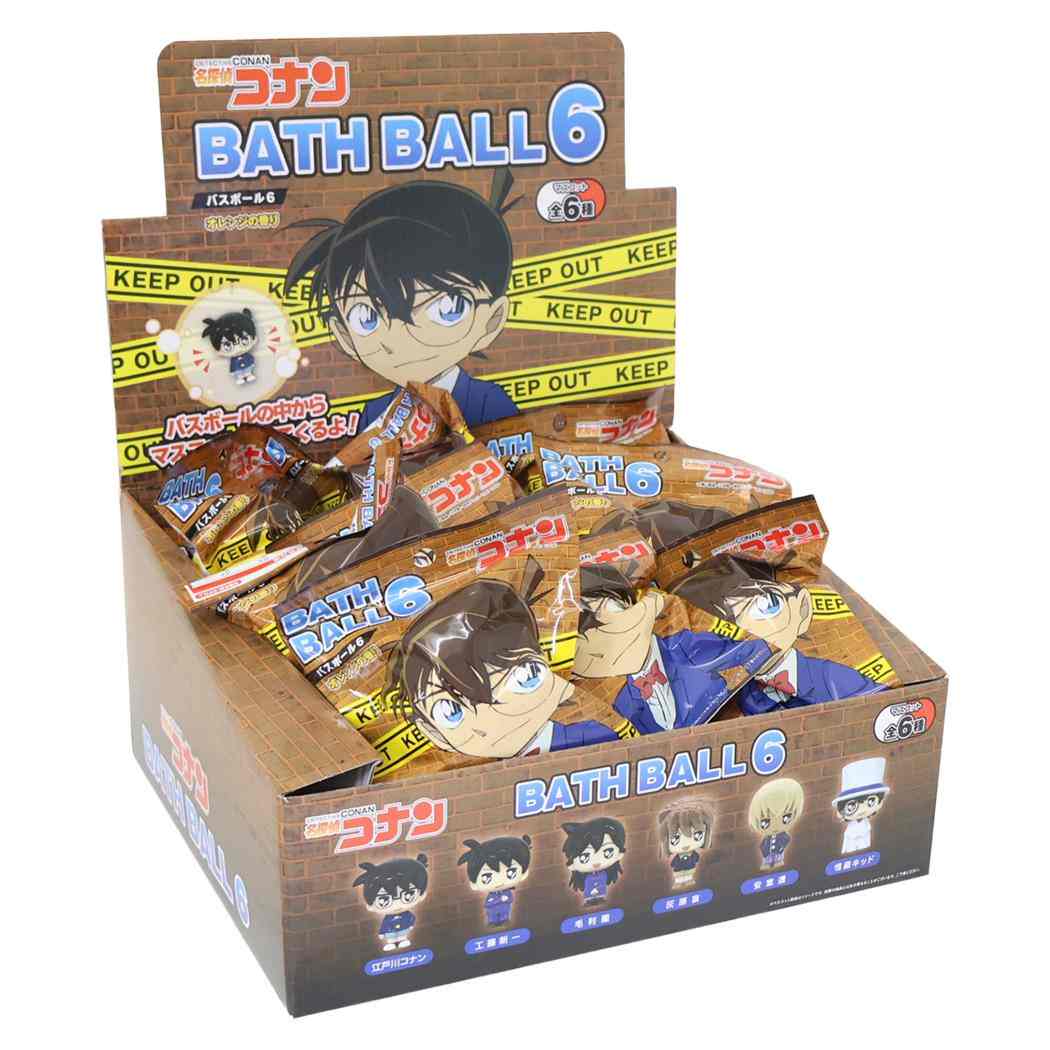 名探偵コナン 入浴剤 バスボール6 全6種 24個入セット 少年サンデー エスケイジャパン 子供とお風呂 おもしろ雑貨 まとめ買い アニメキャラクター グッズ シネマコレクションキッズ大喜び かわいいマスコットが飛び出すバスボールリラックス...