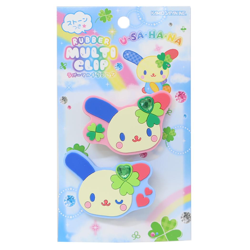ウサハナ ヘアアクセ ストーン付きマルチクリップ Happy Clover Days サンリオ カミオジャパン ヘアアクセサリー キャラクター グッズ メール便可 あす楽 シネマコレクションカバンにつけても、ヘアクリップとしても！使い方色々...