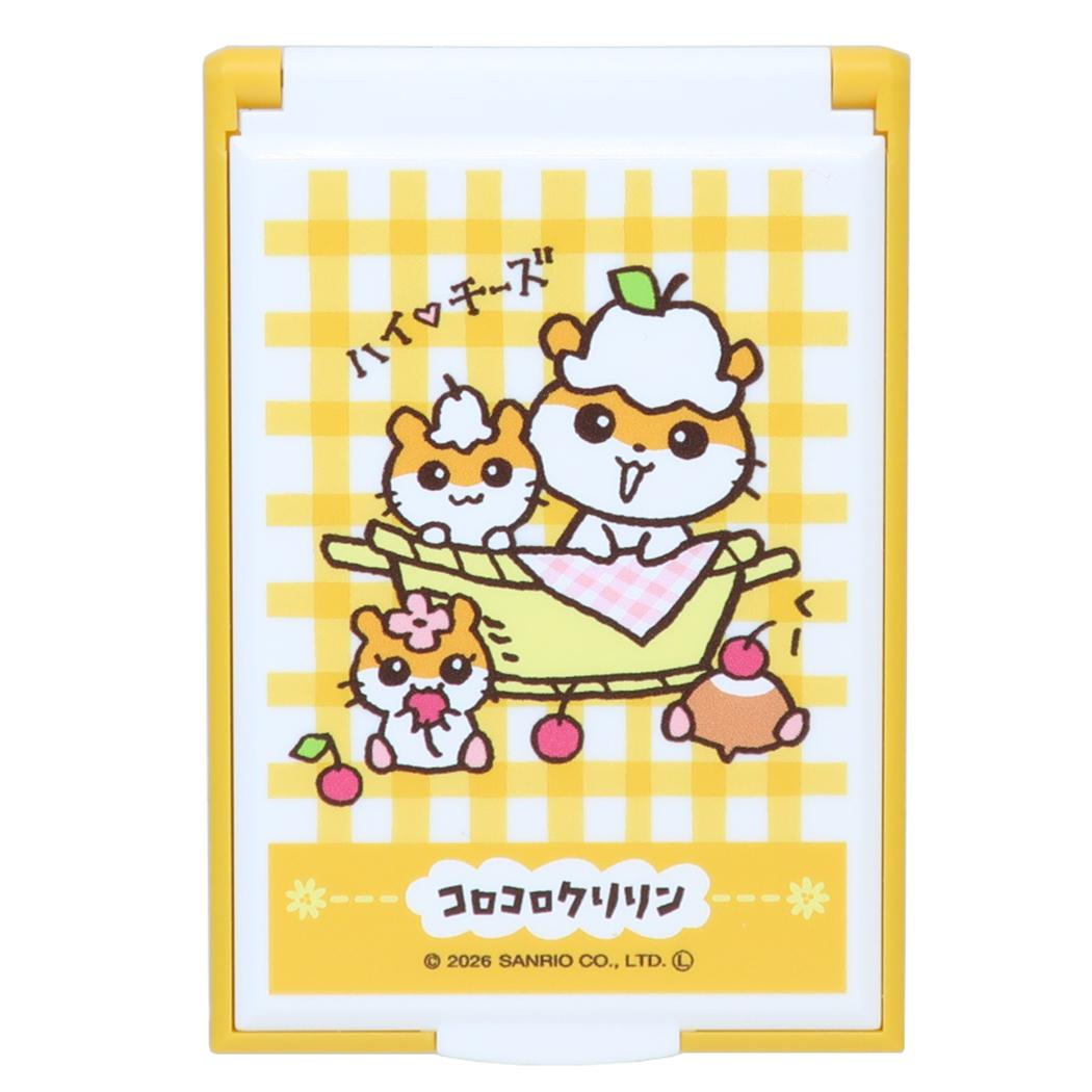 コロコロクリリン 手鏡 カードミラーS サンリオ カミオジャパン コンパクトミラー キャラクター グッズ メール便可 あす楽 シネマコレクション超ミニサイズでポーチにすっぽり収まるスタンド式ミラーハンドミラー/メイク/かわいい/プレゼント/...