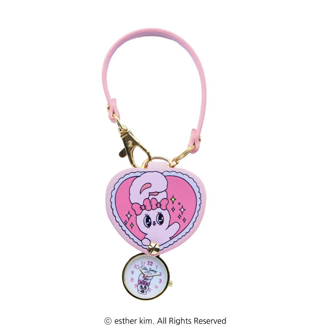 エスターバニー 懐中時計 ダイカット KC ウォッチ G PI Esther Bunny フィールドワーク プレゼント レディース 女性 女の子 バッグチャーム キャラクター グッズ メール便可 あす楽 シネマコレクションエスターバニーのキ...