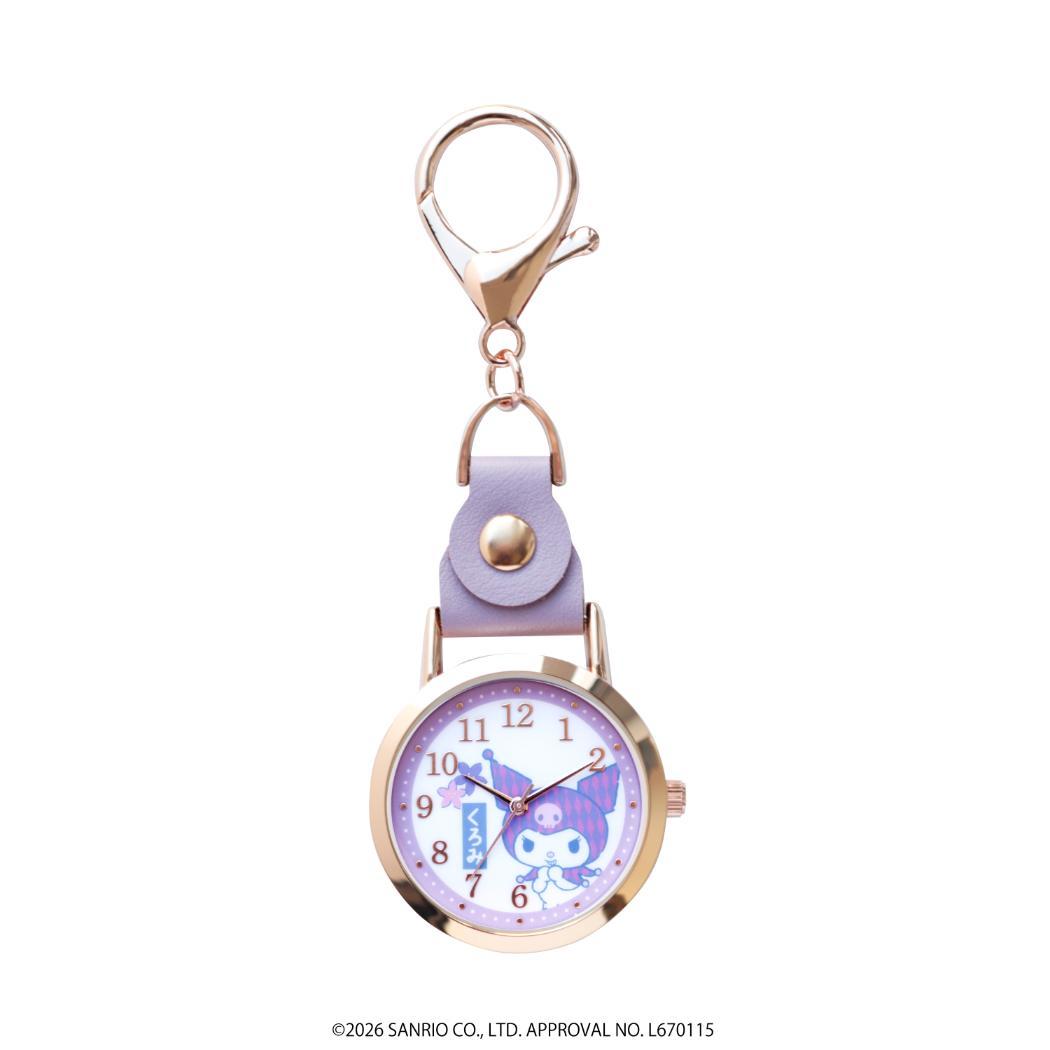 クロミ キーホルダー 時計 和柄 KC ウォッチ G PU サンリオ フィールドワーク プレゼント レディース 女性 女の子 バッグチャーム キャラクター グッズ メール便可 あす楽 シネマコレクションサンリオキャラクターのかわいいwatc...