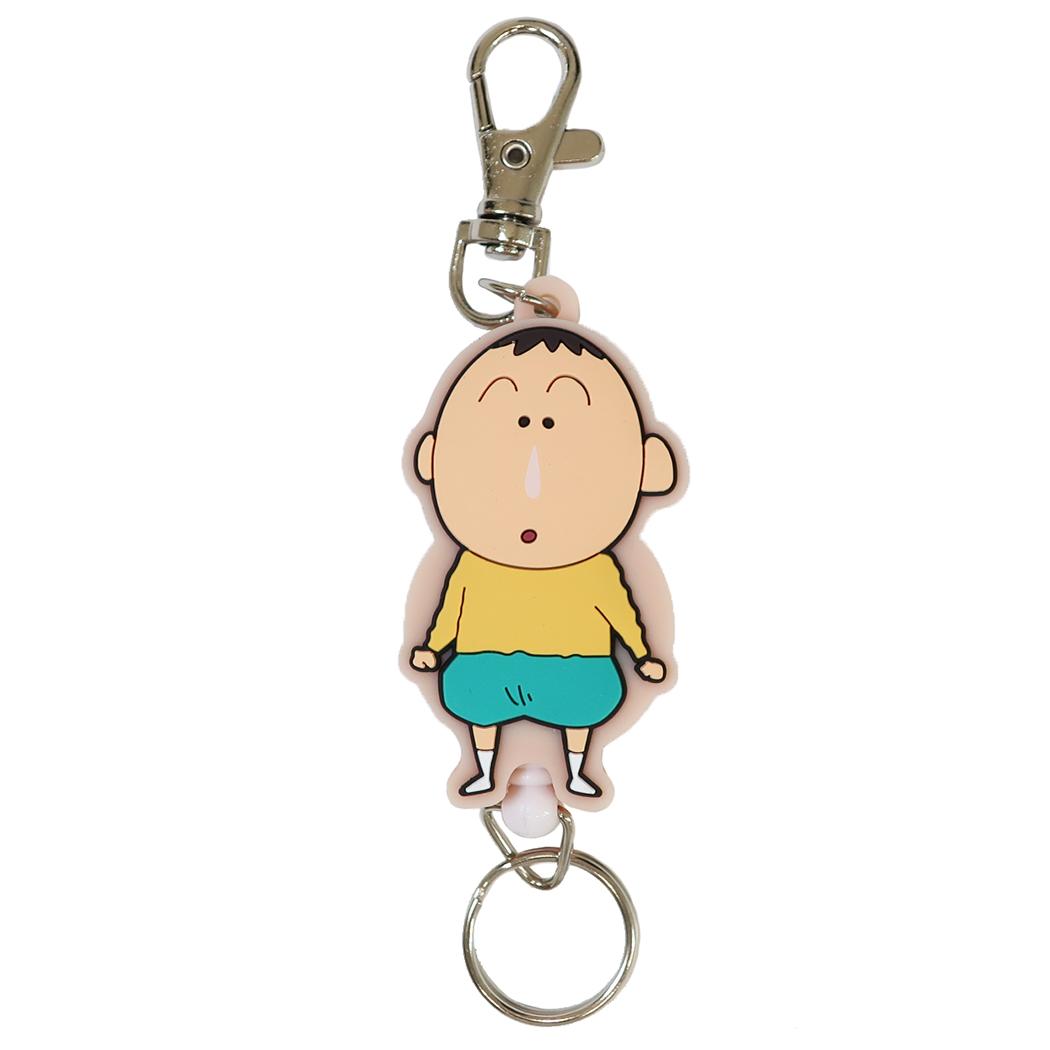 クレヨンしんちゃん キーリング ラバーリールキーホルダー ベイビーボーちゃん エスケイジャパン 鍵ホルダー アニメキャラクター グッズ メール便可 あす楽 シネマコレクションリールが伸びて付けたまま鍵が開けれる便利なラバーキーホルダー可愛い...