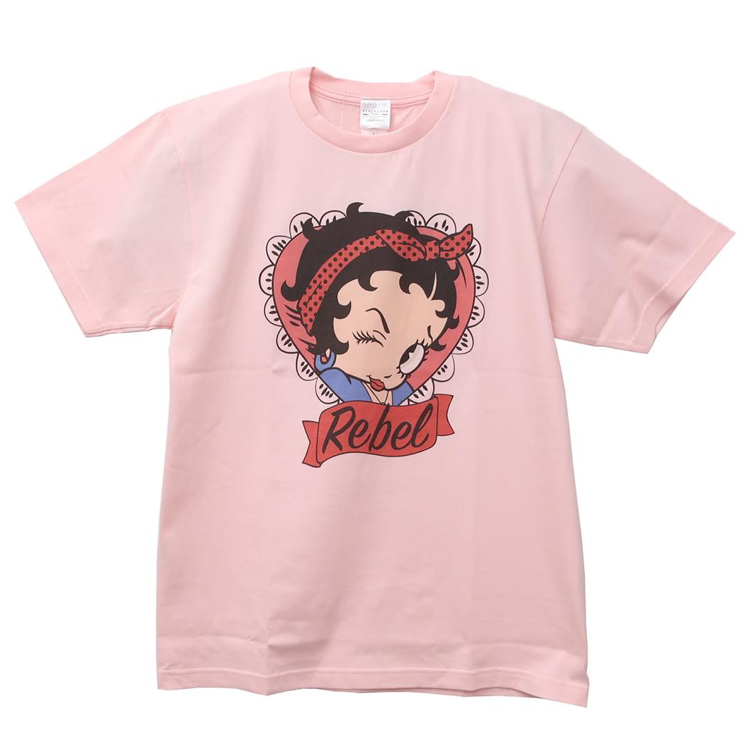ベティブープ Tシャツ T-SHIRTS Lサイズ ハート BETTY BOOP スモールプラネット 半袖 キャラクター グッズ メール便可 シネマコレクションお気に入りの一枚が見つかる ヘビロテTシャツコレクションファッション雑貨/トップ...