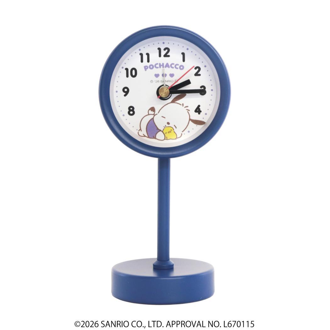 ポチャッコ 置き時計 スタンドクロック2Y BL サンリオ フィールドワーク プレゼント かわいい アラーム付き キャラクター グッズ あす楽 シネマコレクションコンパクトで置きやすいスタンドクロック卓上/アナログ/ギフト/贈り物/誕生日大...