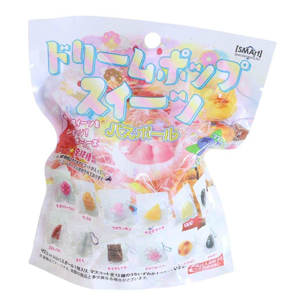 子供たちが大喜び間違いなしの[ドリームポップスイーツ]入浴玉が新登場バスボールを浴槽にいれると発泡しながら溶けていき…中からマスコットがひょこっと現れますもちもちのスクイーズで癒される発泡タイプ[青りんご]の香りで超リラックスデザインは全1...