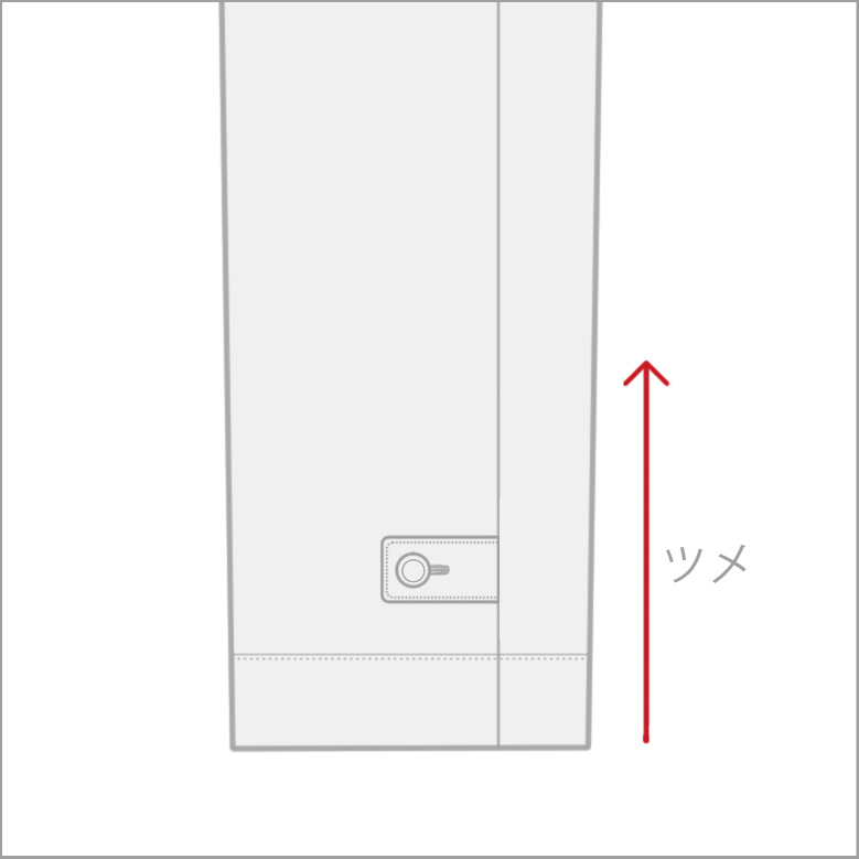 ＞＞他のお修理はコチラ ＞＞パンツのお修理はコチラお修理について 裾タブが付いたパンツの裾タブを移動し、現状と同じ仕様で裾上げします。 ご指定の股下寸法によっては、現状のステッチ跡が残る恐れがございます。その場合は確認のため、スタッフからご...