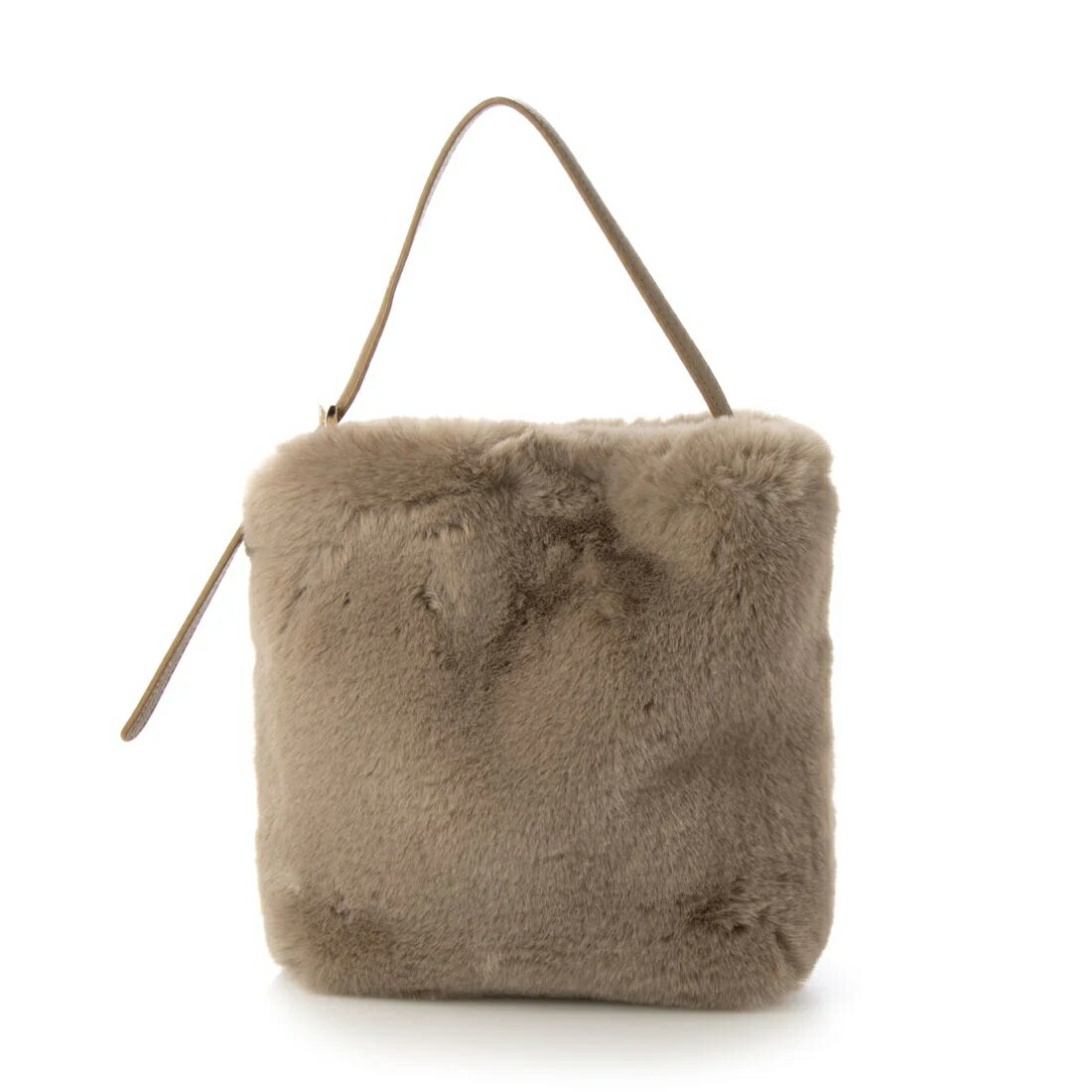 カラー OK オークGRY グレーWI ワインBK ブラック 実寸サイズ H 24cm X W 25cm X D 8cm※ ショルダーストラップの長さ：5〜11 cm 細部詳細 内側に1か所のポケットあり 素 材 表素材：エコファー(フェイ...