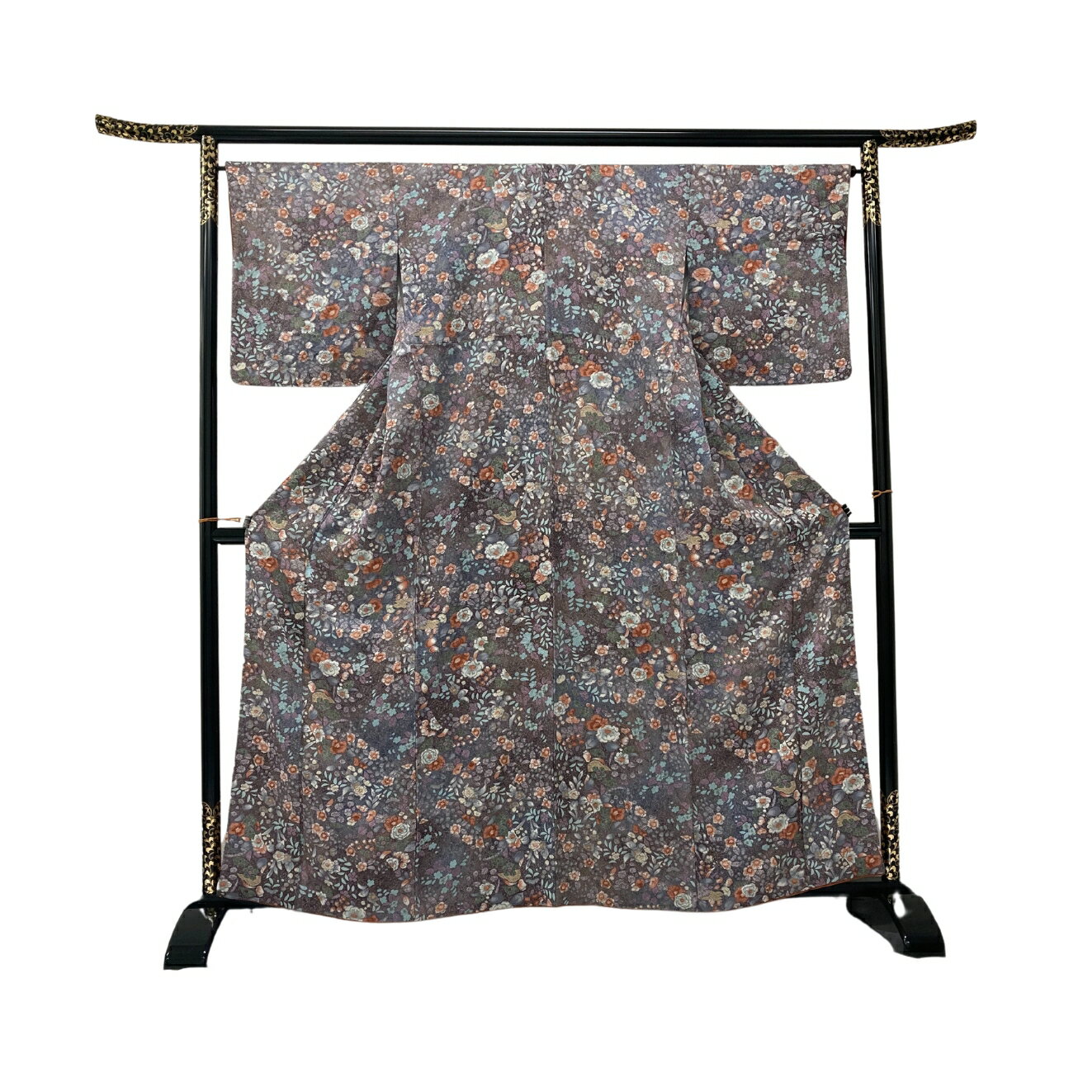 訪問着 送料無料 着物 リサイクル着物 シルク 国産 プレゼント 一点もの サスティナブル身丈153cm 身幅139cm 袖丈48cm 裄幅62cm 前幅25cm 後ろ幅30cm 訪問着 送料無料 着物 リサイクル着物 シルク 国産 プレゼ...