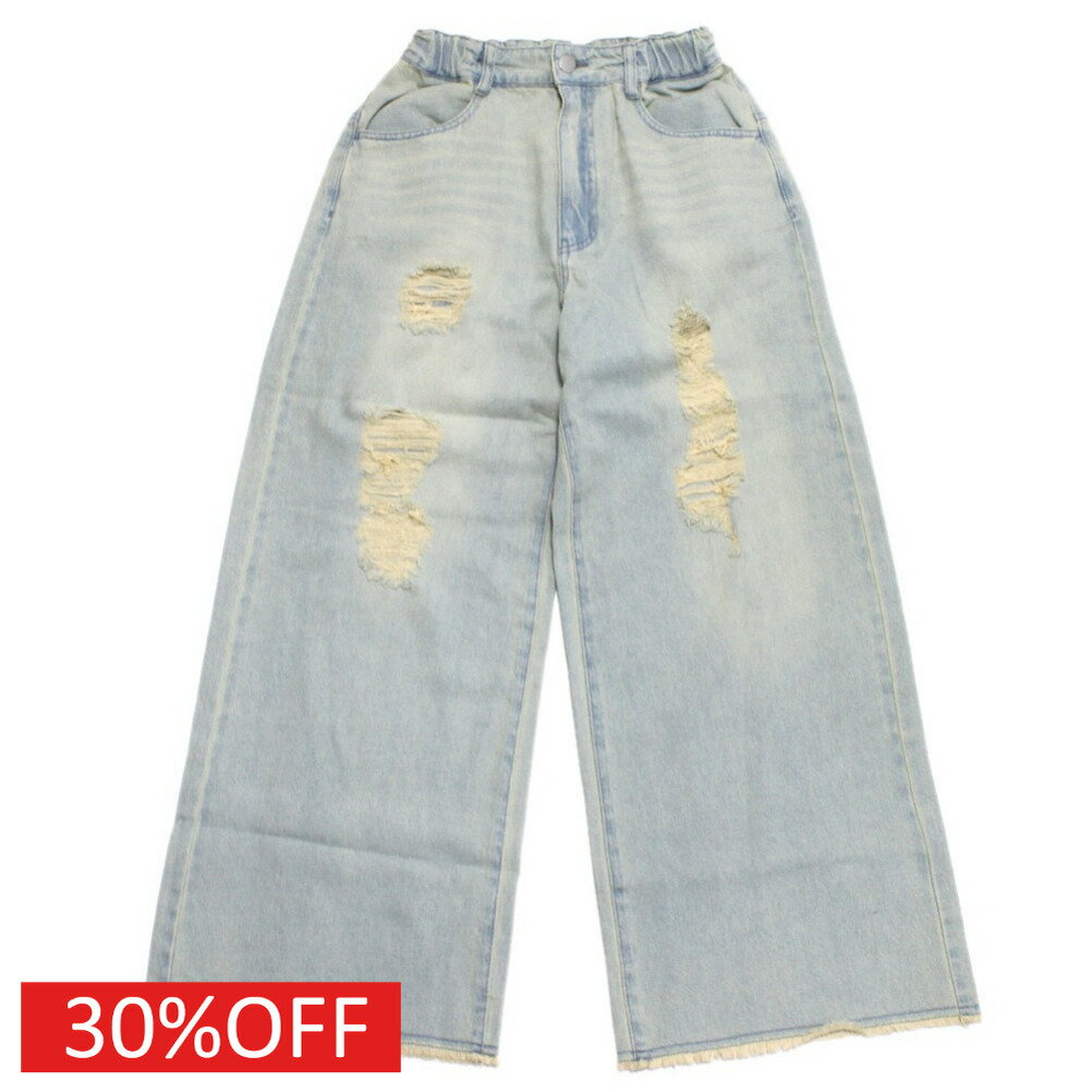 “アルジー”のダメージデニムパンツ本格的なダメージ加工を施した1本。360°どこから見てもキレイなこだわりのシルエット。裾はカットオフになっていますが、ほつれ止めのステッチ入り。ウエストはアジャスターボタンで調節も可能に。バックポケットのブ...