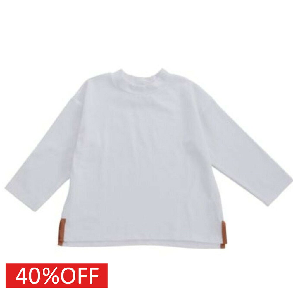 “オーシャン＆グラウンド”のサイドスリットTシャツシンプルで合わせやすい長袖Tシャツ。素材は表面の凹凸が特徴の変形スパンフライスを使用。両脇のさりげない配色スリットがポイント。ゆったりとしたワイドシルエット。モデル身長：（BOY）106cm...