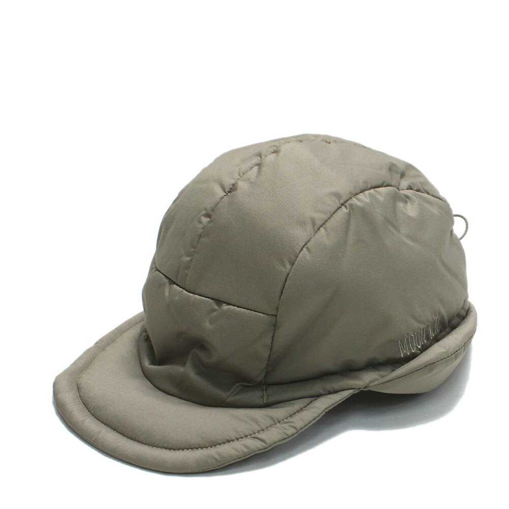 “マウンテン”のear muffs puffキャップ保温性のある中綿入り、折り返せる耳当て付きで、とても軽く暖かいキャップです。撥水性・防風性のある超軽量なリサイクルナイロン素材を使用。ドローコードでサイズ調節が可能。サイドに同系色でさりげ...