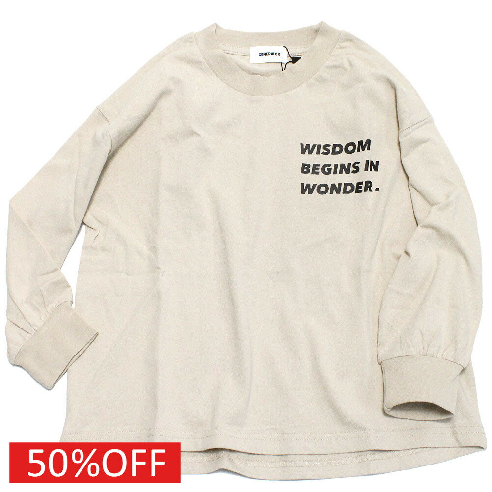 “ジェネレーター”のWISDOM L/S Tシャツ着回しやすいメッセージプリントをデザインしたロンT。肌触りの良い綿生地で、程よくオーバーサイズシルエットです。1枚でも、インナーでも使えてロングシーズン活躍するアイテムです。MODELWH ...