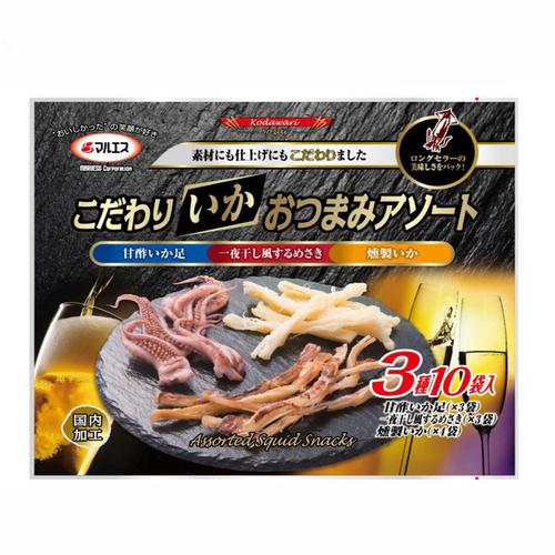 商品の特徴 甘酢いか、するめさきいか、燻製いかのアソートパック 素材にこだわり、丁寧に仕上げました ビールなど冷たいお酒と。もちろん、おやつにもどうぞ。 商品の詳細 甘酢イカ、するめさきイカ、燻製イカ 素材にこだわった3種類のイカをアソート...