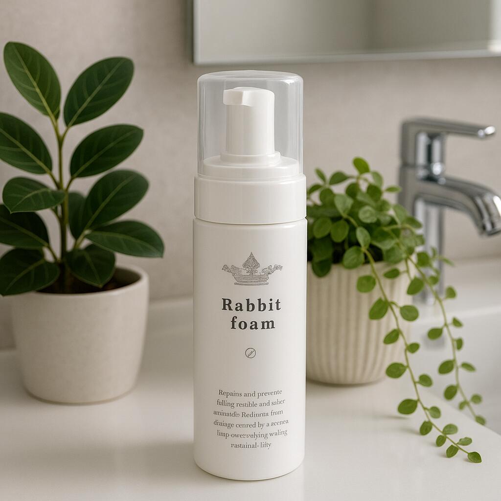 商品情報商品名【Rabbit foam】ラビットフォーム特徴熱ダメージから毛髪を守り、スタイリングの持続性を向上します。使用方法シャンプー後に本品を適量なじませた後、いつもお使いのトリートメントをなじませて約1分放置してから洗い流してくださ...